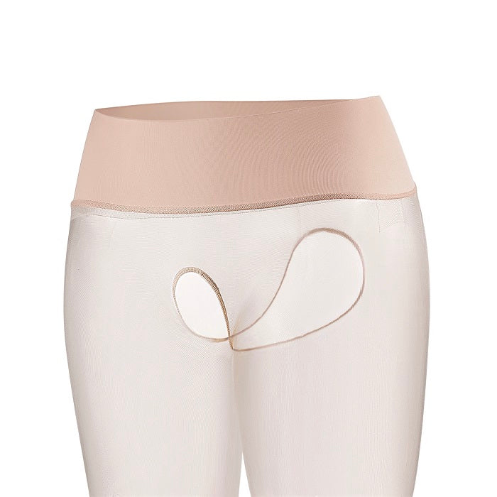 「Shine Satin 映」8D Shiny Open Crotch / Seamless tights 8D 情趣开裆 / 无缝 油光无 ...